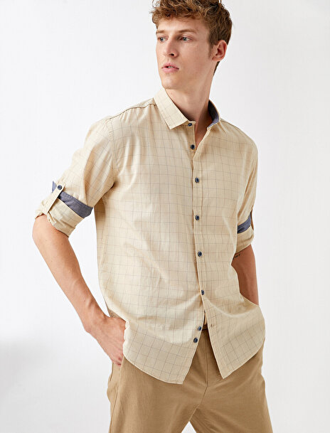 Koton Erkek Kareli Gömlek Pamuklu