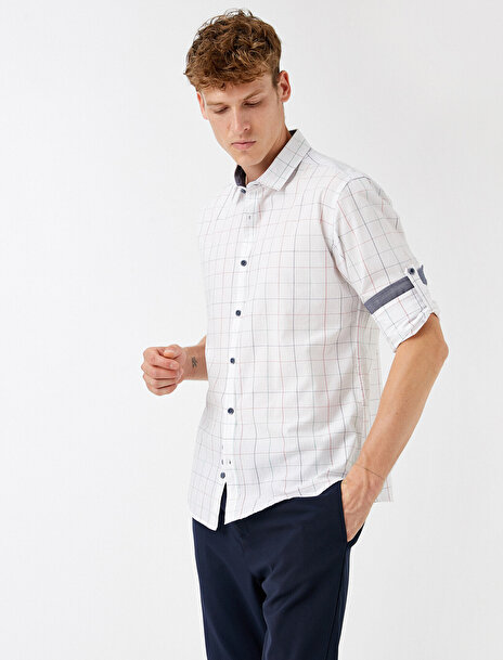 Koton Erkek Kareli Gömlek Pamuklu