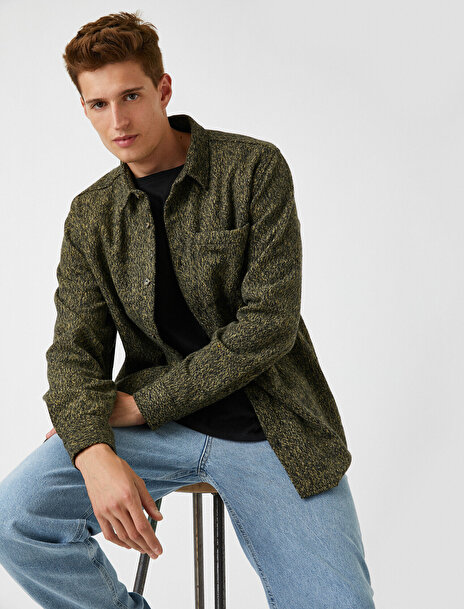 Koton Erkek Kırçıllı Gömlek