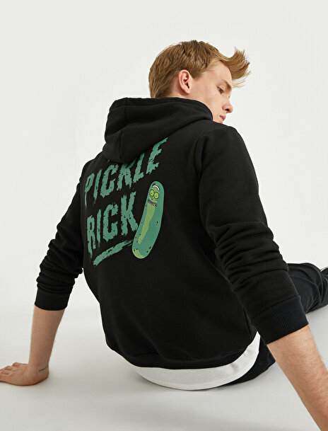 Koton Erkek Rick and Morty Sweatshirt Lisanslı Baskılı