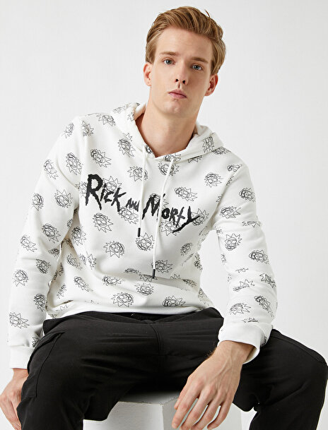 Koton Erkek Rick and Morty Sweatshirt Lisanslı Baskılı