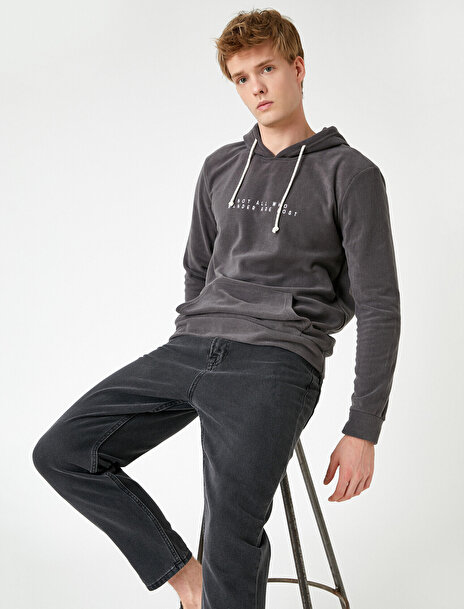Koton Erkek Kapşonlu Polar Sweatshirt