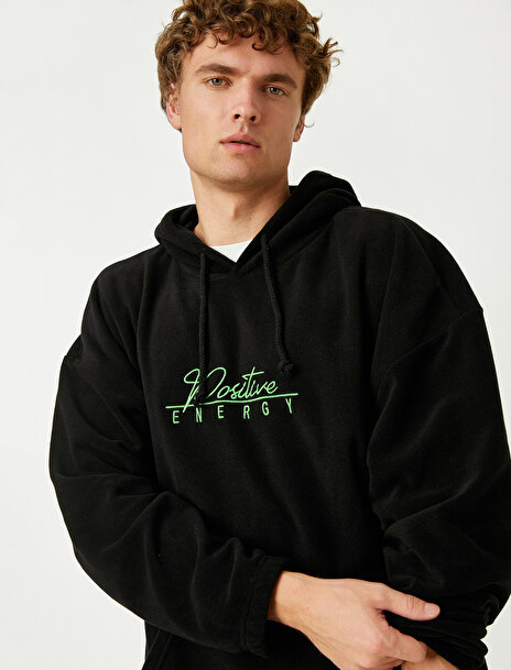 Koton Erkek Oversize Polar Kapşonlu Sweatshirt Koton Erkek Oversize Polar Kapşonlu Sweatshirt