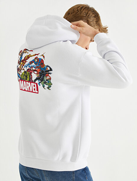 Koton Erkek Marvel Oversize Sweatshirt Lisanslı Baskılı