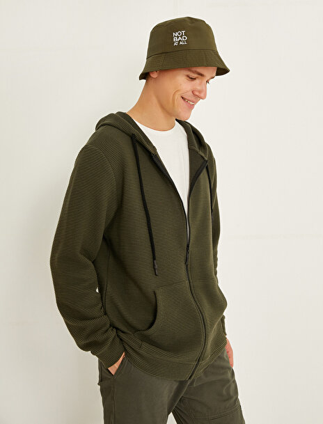 Koton Erkek Fermuarlı Kapüşonlu Sweatshirt Hırka Koton Erkek Fermuarlı Kapüşonlu Sweatshirt Hırka