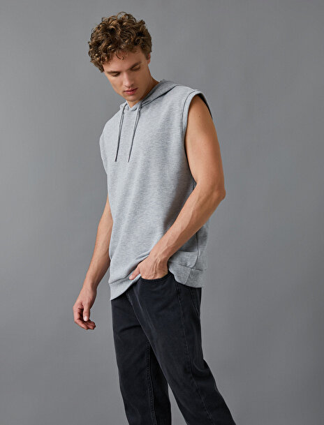 Koton Erkek Kolsuz Kapüşonlu Sweatshirt