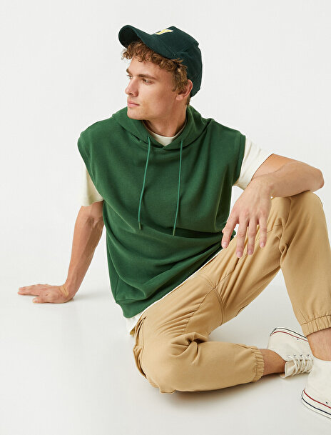 Koton Erkek Kolsuz Kapüşonlu Sweatshirt