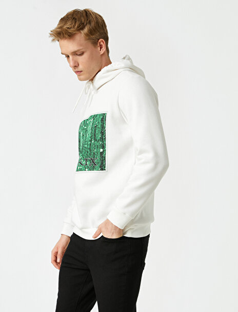 Koton Erkek Matrix Kapüşonlu Sweatshirt Lisanslı Baskılı Koton Erkek Matrix Kapüşonlu Sweatshirt Lisanslı Baskılı
