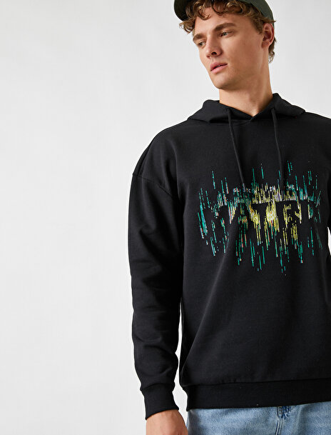 Koton Erkek Matrix Kapüşonlu Sweatshirt Lisanslı Baskılı Koton Erkek Matrix Kapüşonlu Sweatshirt Lisanslı Baskılı