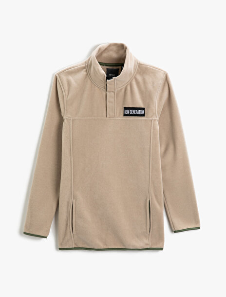 Koton Erkek Yarım Fermuarlı Polar Sweatshirt