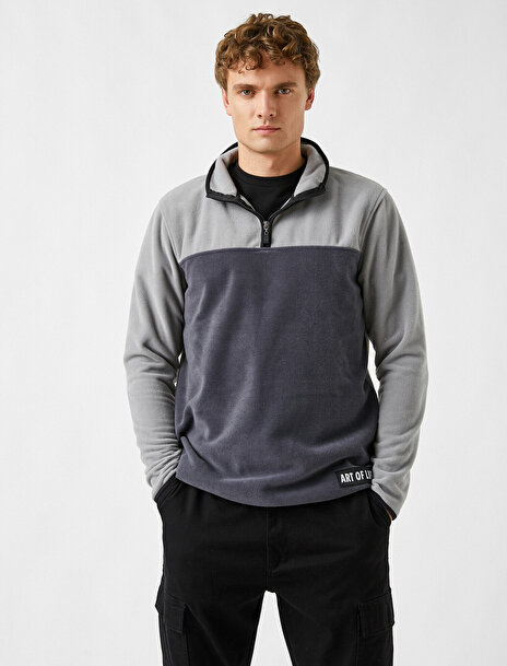 Koton Erkek Yarın Fermuarlı Polar Sweatshirt