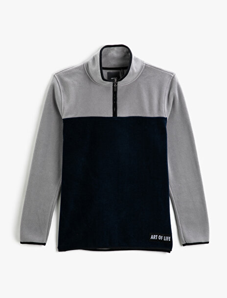 Koton Erkek Yarın Fermuarlı Polar Sweatshirt