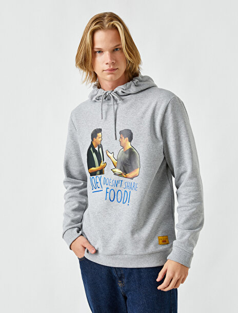 Koton Erkek Friends Kapüşonlu Sweatshirt Lisanslı Baskılı Koton Erkek Friends Kapüşonlu Sweatshirt Lisanslı Baskılı