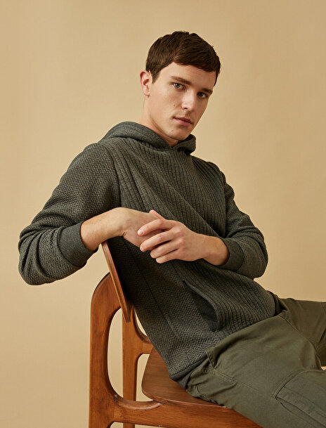 Koton Erkek Kapitone Kapüşonlu Sweatshirt