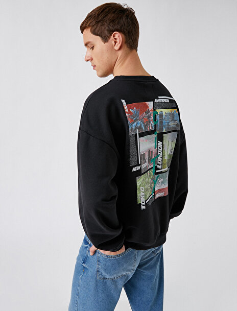 Koton Erkek Regular Fit Baskılı Sweatshirt