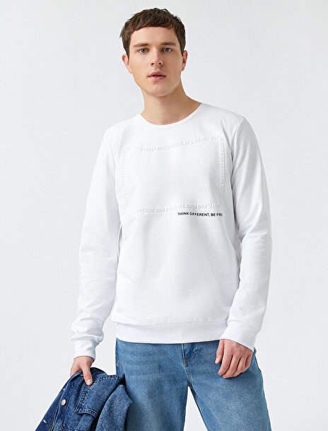Koton Erkek Regular Fit Baskılı Sweatshirt