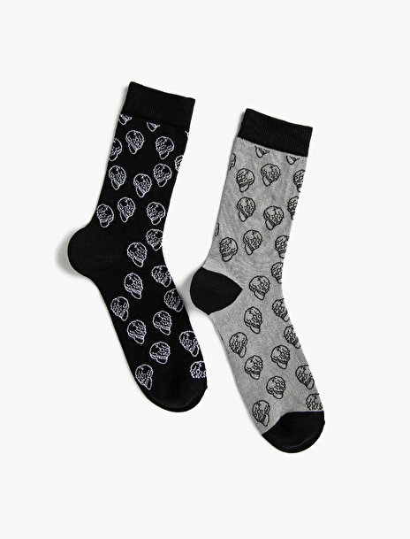 Koton Erkek Kuru Kafa Baskılı Erkek Çorap Seti