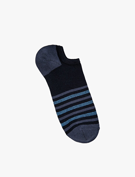 Koton Erkek Kısa Çizgili Çorap Tekli Pamuklu Koton Erkek Kısa Çizgili Çorap Tekli Pamuklu