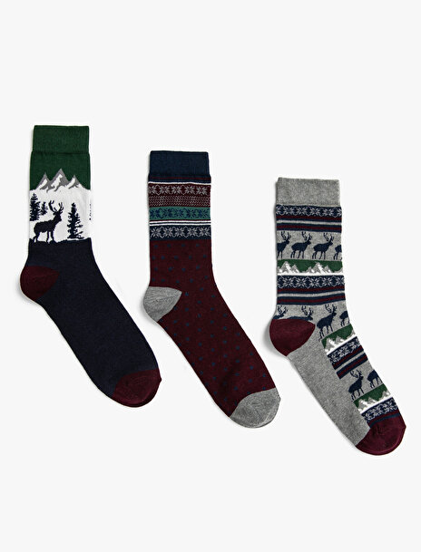 Koton Erkek Yılbaşı Temalı Kadın Çorap Seti