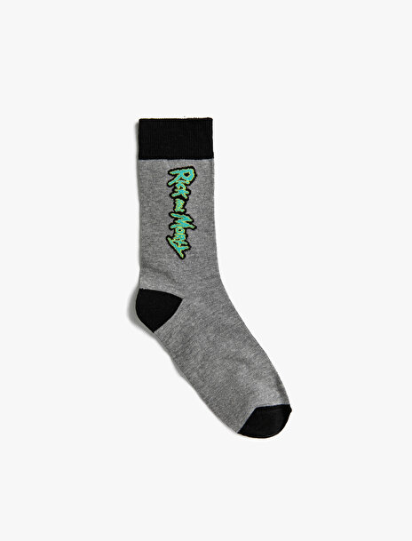Koton Erkek Rick and Morty Lisanlı Çorap