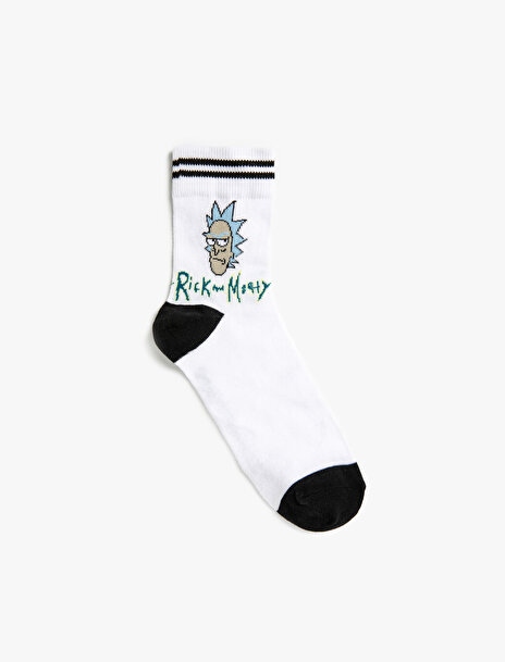 Koton Erkek Rick and Morty Lisanlı Çorap