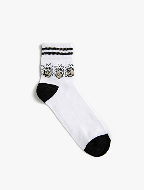 Koton Erkek Rick and Morty Lisanlı Çorap