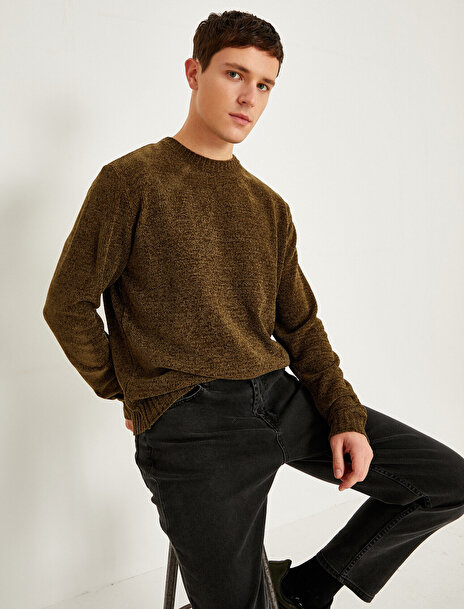 Koton Erkek Kırçıllı Triko Kazak