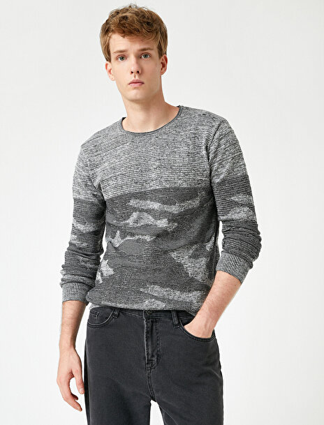 Koton Erkek Kırçıllı Kazak Desenli