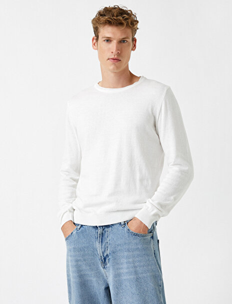 Koton Erkek Basic Kazak Pamuklu