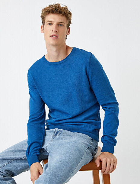 Koton Erkek Basic Kazak Pamuklu