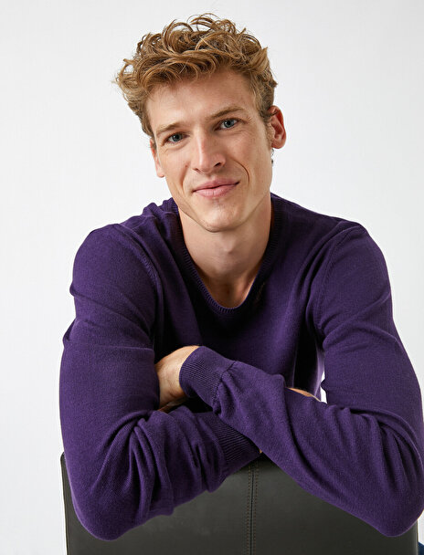 Koton Erkek Basic Kazak Pamuklu