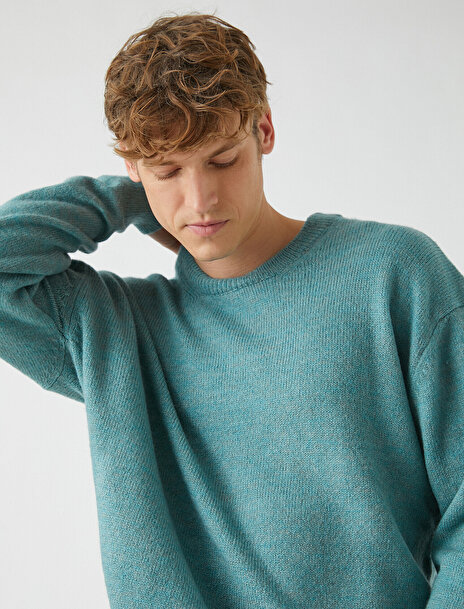 Koton Erkek Basic Kırçıllı Kazak