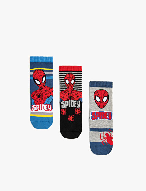 Koton Erkek Çocuk Spıderman Lisanslı Baskılı Çorap