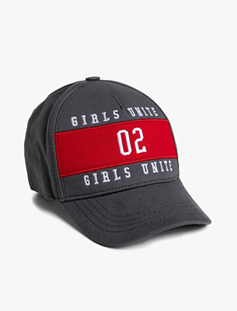 Koton Kız Çocuk İşlemeli Şapka Pamuklu