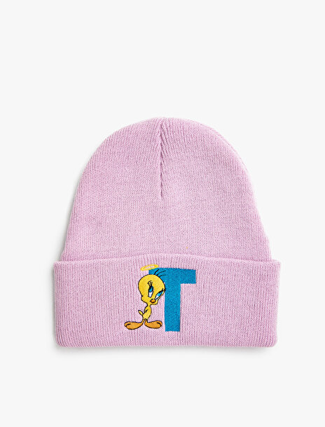 Koton Kız Çocuk Tweety Lisanlı İşlemeli Bere