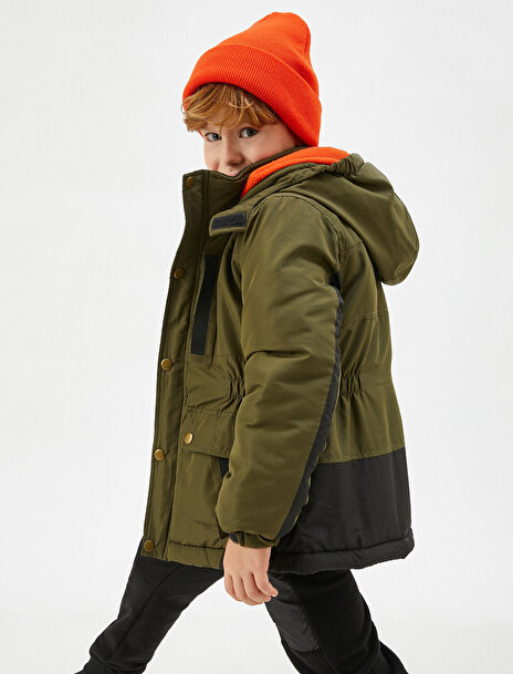 Koton Erkek Çocuk Kapüşonlu Parka İçi Polar