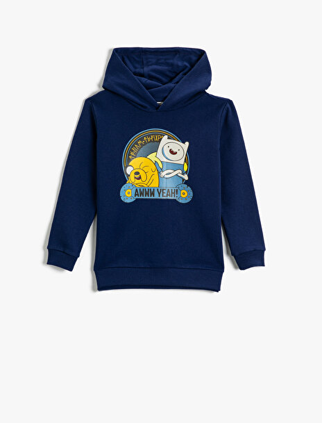 Koton Erkek Çocuk Adventure Time Baskılı Kapüşonlu Sweatshirt Lisanslı Koton Erkek Çocuk Adventure Time Baskılı Kapüşonlu Sweatshirt Lisanslı