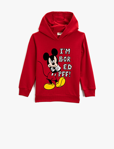 Koton Erkek Çocuk Mickey Mouse Lisanslı Kapüşonlu Baskılı Sweatshirt Koton Erkek Çocuk Mickey Mouse Lisanslı Kapüşonlu Baskılı Sweatshirt