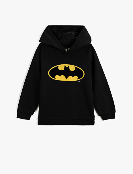 Koton Erkek Çocuk Batman Baskılı Sweatshirt Kapüşonlu