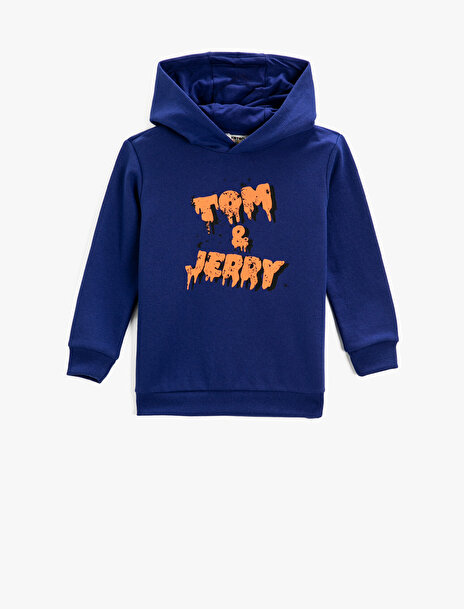 Koton Erkek Çocuk Tom & Jerry Baskılı Kapüşonlu Sweatshirt Lisanslı Koton Erkek Çocuk Tom & Jerry Baskılı Kapüşonlu Sweatshirt Lisanslı