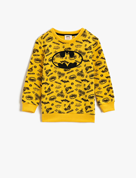Koton Erkek Çocuk Batman Sweatshirt Lisanslı Baskılı
