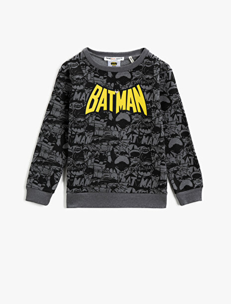 Koton Erkek Çocuk Batman Sweatshirt Lisanslı Baskılı