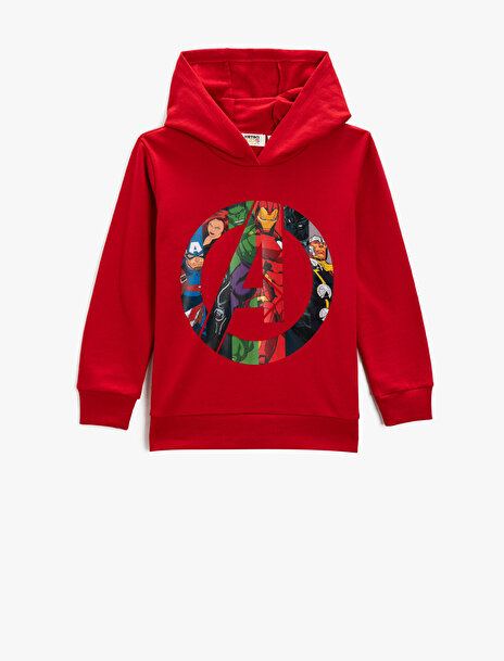 Koton Erkek Çocuk Avengers Baskılı Kapüşonlu Sweatshirt Lisanslı Koton Erkek Çocuk Avengers Baskılı Kapüşonlu Sweatshirt Lisanslı