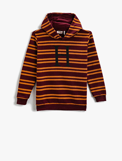Koton Erkek Çocuk Harry Potter Lisanslı Çizgili Baskılı Kapşonlu Sweatshirt Koton Erkek Çocuk Harry Potter Lisanslı Çizgili Baskılı Kapşonlu Sweatshirt