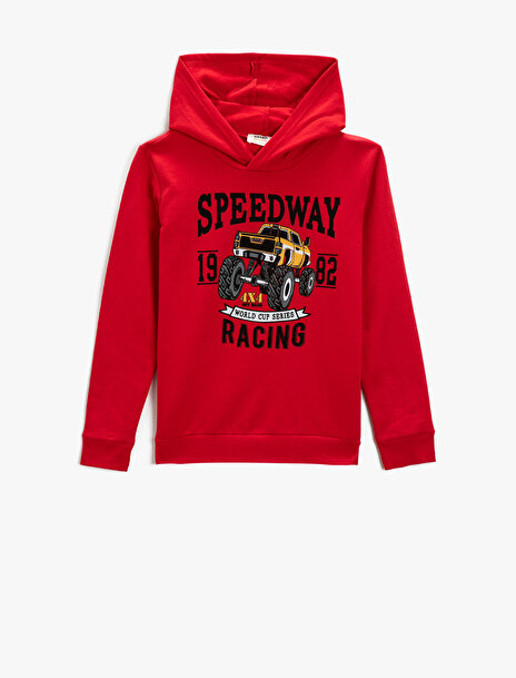 Koton Erkek Çocuk Speedway Racing Baskılı Pamuklu Kapüşonlu Sweatshirt Koton Erkek Çocuk Speedway Racing Baskılı Pamuklu Kapüşonlu Sweatshirt