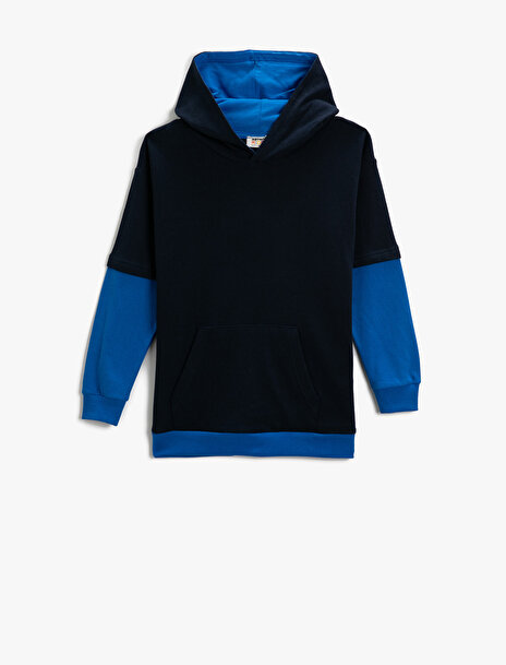 Koton Erkek Çocuk Kapşonlu Kanguru Cepli Sweatshirt Pamuklu Koton Erkek Çocuk Kapşonlu Kanguru Cepli Sweatshirt Pamuklu
