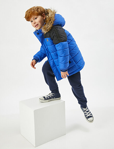 Koton Erkek Çocuk Kapüşonlu Anorak Mont