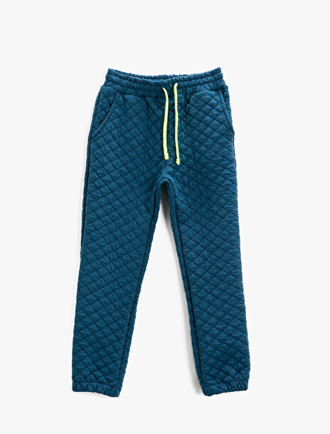 Koton Erkek Çocuk Jogger Kapitone Eşofman Altı Neon Bağcıklı Koton Erkek Çocuk Jogger Kapitone Eşofman Altı Neon Bağcıklı