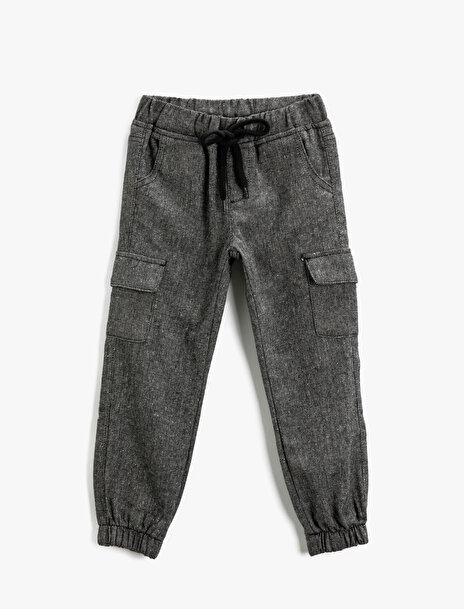 Koton Erkek Çocuk Jogger Kargo Pantolon Beli Bağlamalı