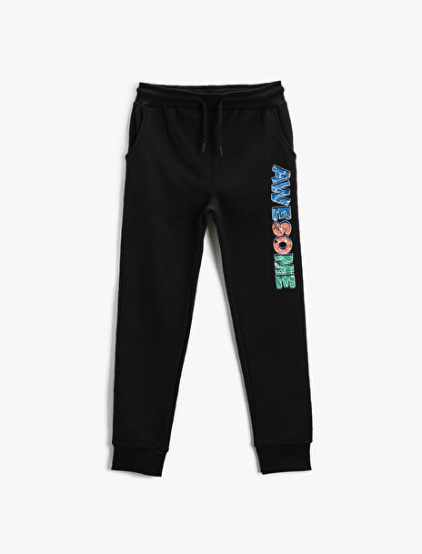 Koton Erkek Çocuk Awesome Baskılı Jogger Eşofman Altı Koton Erkek Çocuk Awesome Baskılı Jogger Eşofman Altı